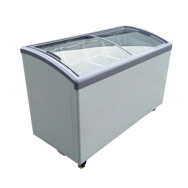 Commercial Supermarket Chest Deep Freezer Display Cooler Ice Cream ...