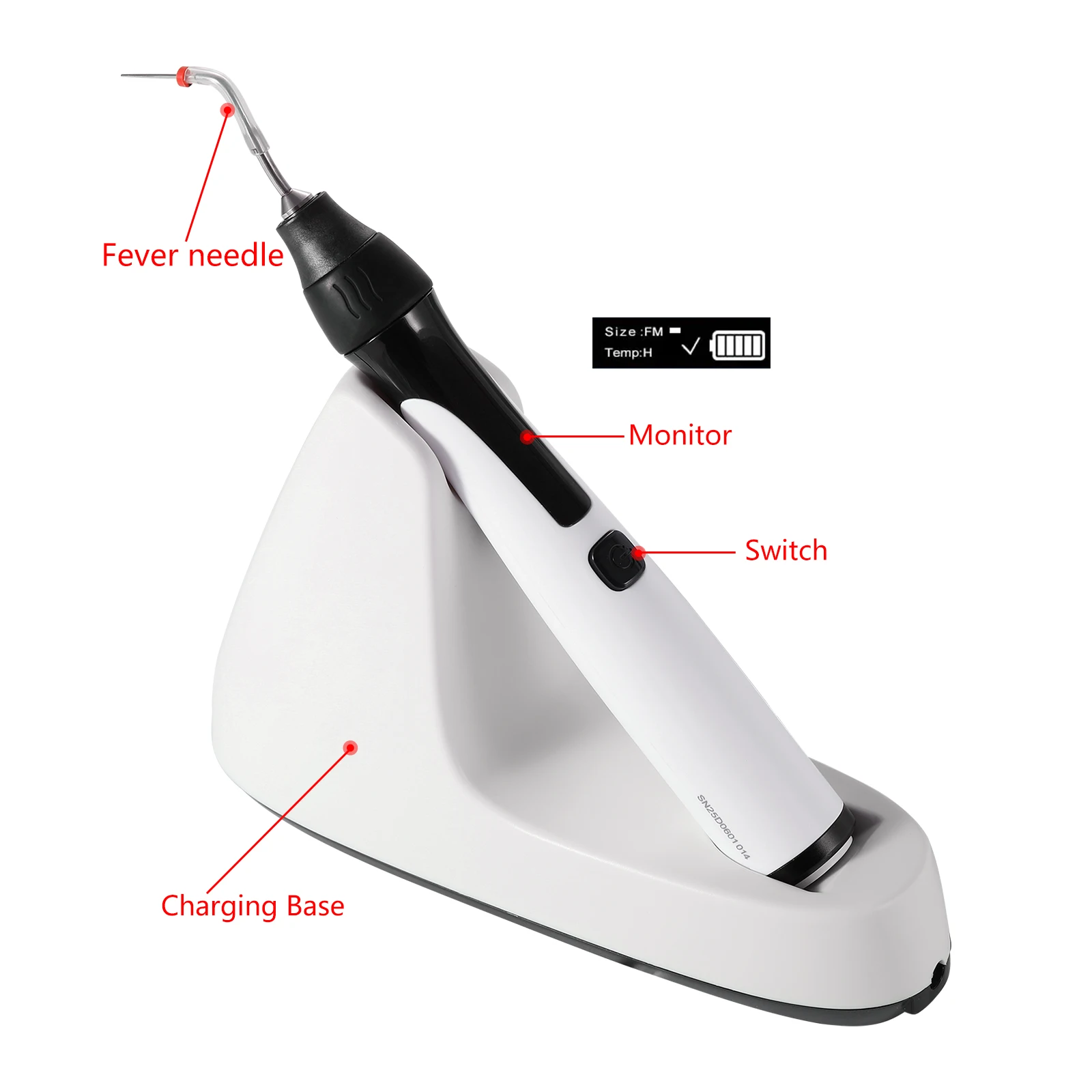 Dental Gutta Percha Endo Obturation System Hot Melt Filling Gun Heating ...
