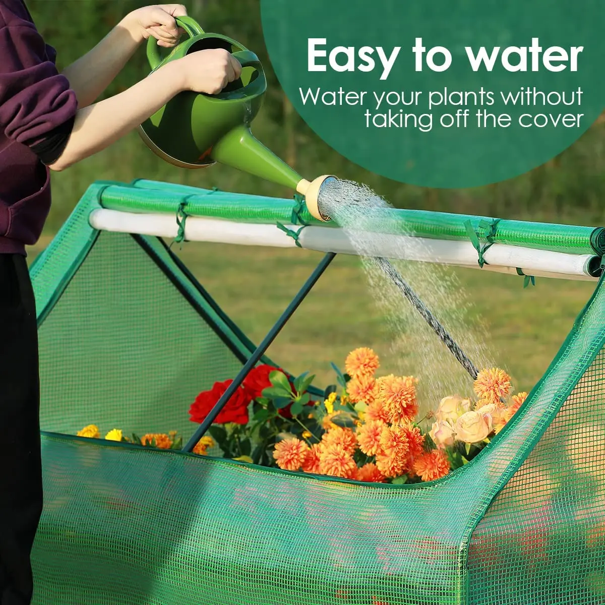 Galvanized Raised Garden Bed With Cover Metal Planter Box Kit Large