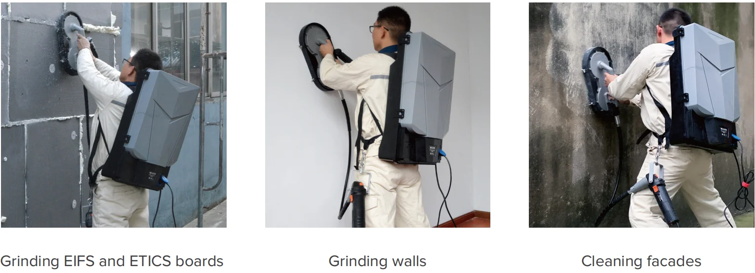 MINOVA Dual Electric Wall Putty Grinding Machine - Dust-free