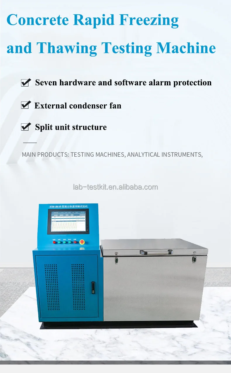 Freeze Thaw test ASTM C666 Concrete Rapid Freeze-Thaw Testing Machine ...