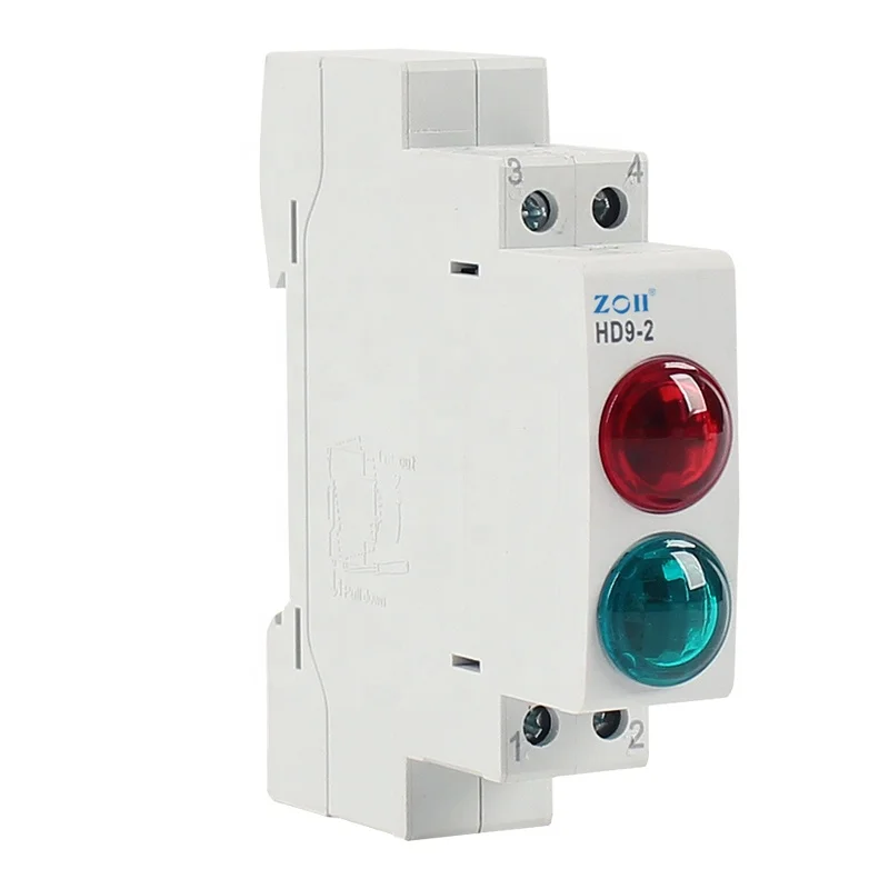 Din Rail Mcb Type Indicator Light 230v Ac/dc Modular Din Rail Lamp ...