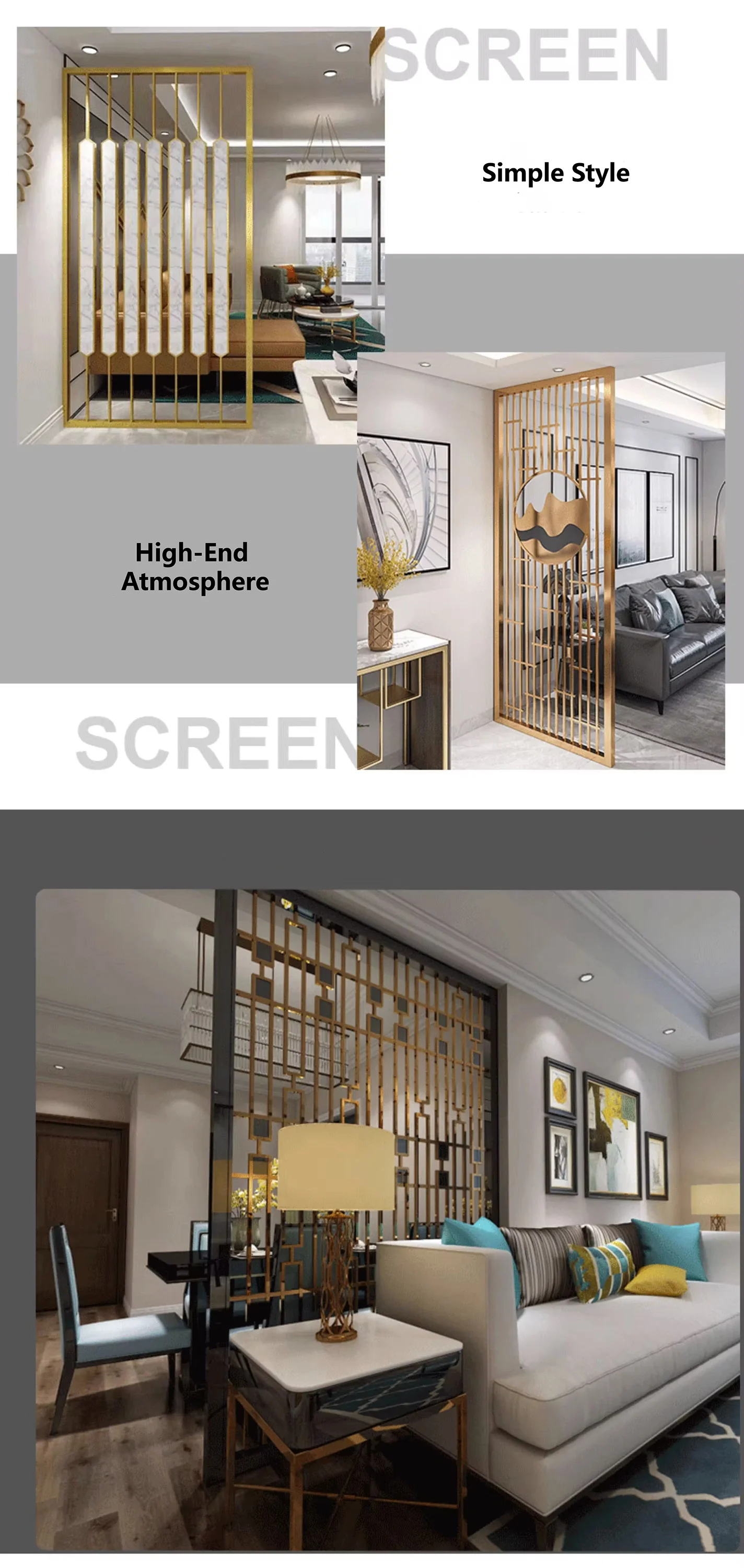 Modern Design Cnc Carving Process Customized Hotel Art Screen Laser ...