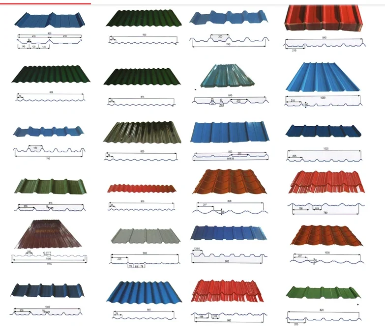 Color Coated Steel Roofing Sheet Galvanized Corrugated Roofing Sheet ...