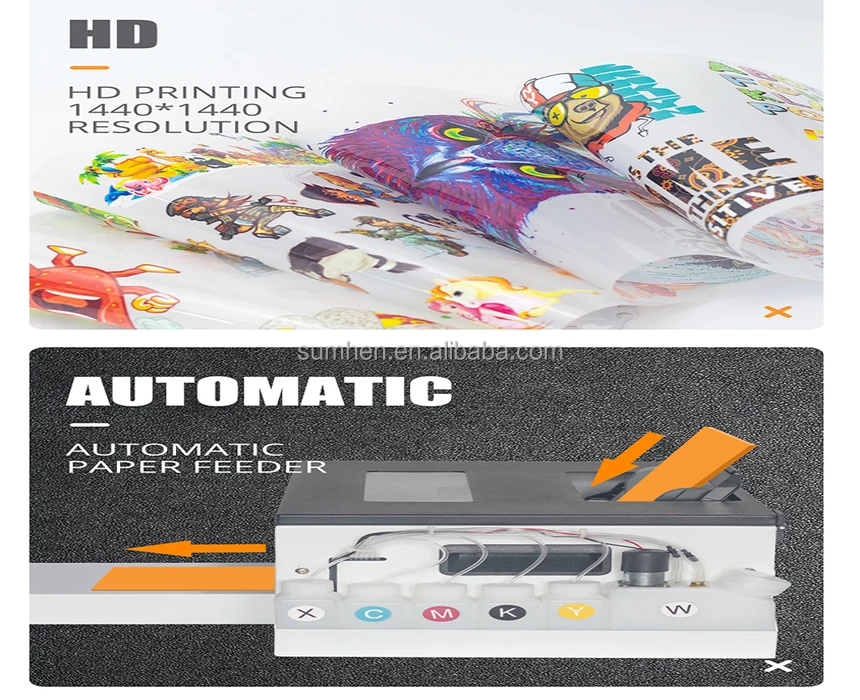 A4 Size White Ink DTF Printer PET Film DTF Printer for DIY T-shirt Printing DTF Printer Printing ...