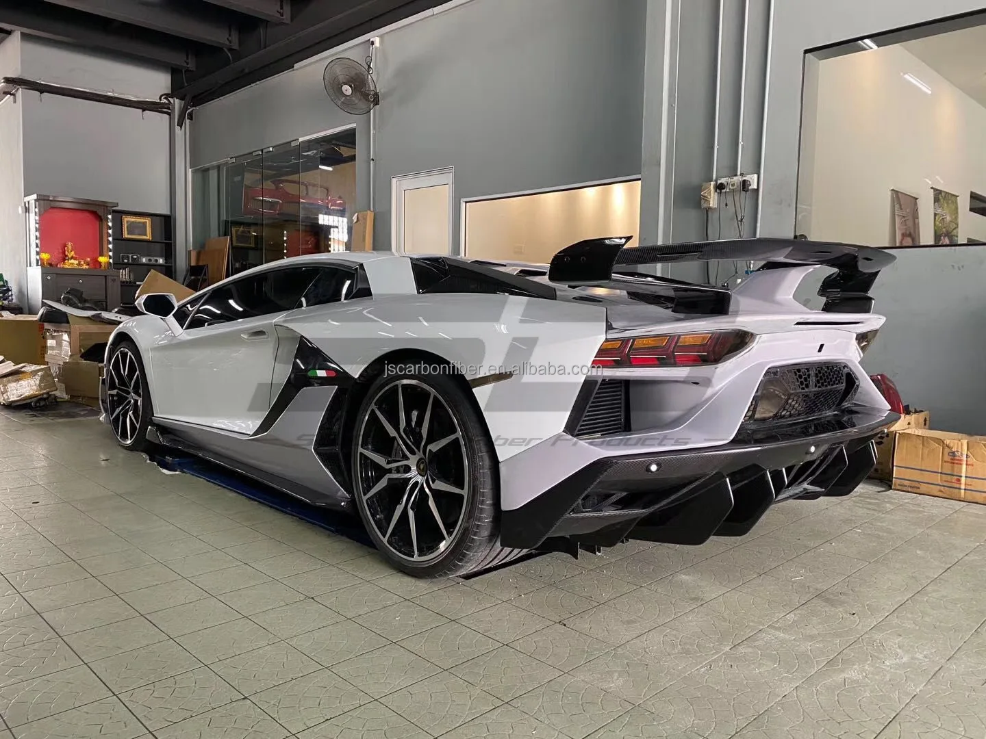 SVJ Style Custom Full Body Kits Carbon Fiber for Lamborghini Aventador ...
