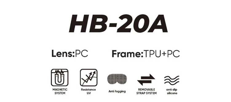 HUBO Heated Ski Goggles - UV400 Protection & Interchangeable Lenses