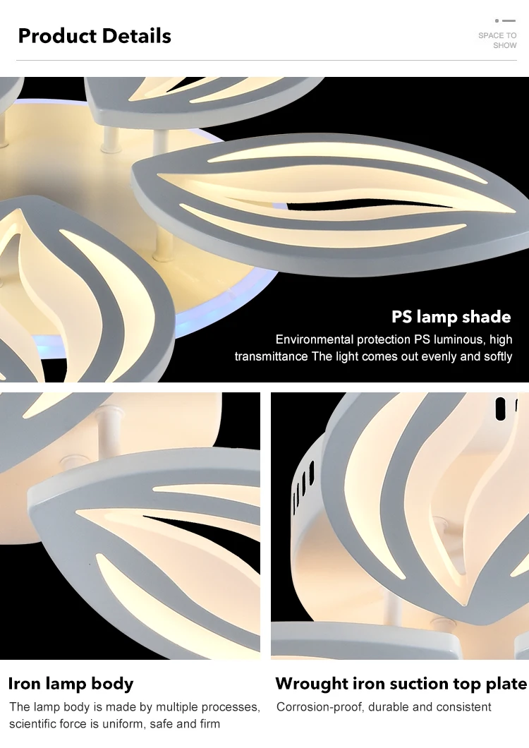 Modern Style Simple Fancy Lighting Decorative Led Ceiling Lamp Fixture ...