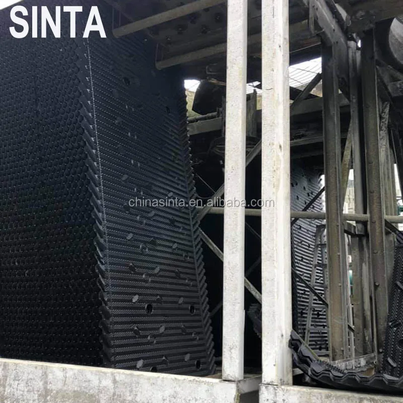 Hanging Type Crossflow Film Fill Media - MX75 Cooling Tower PVC Filler