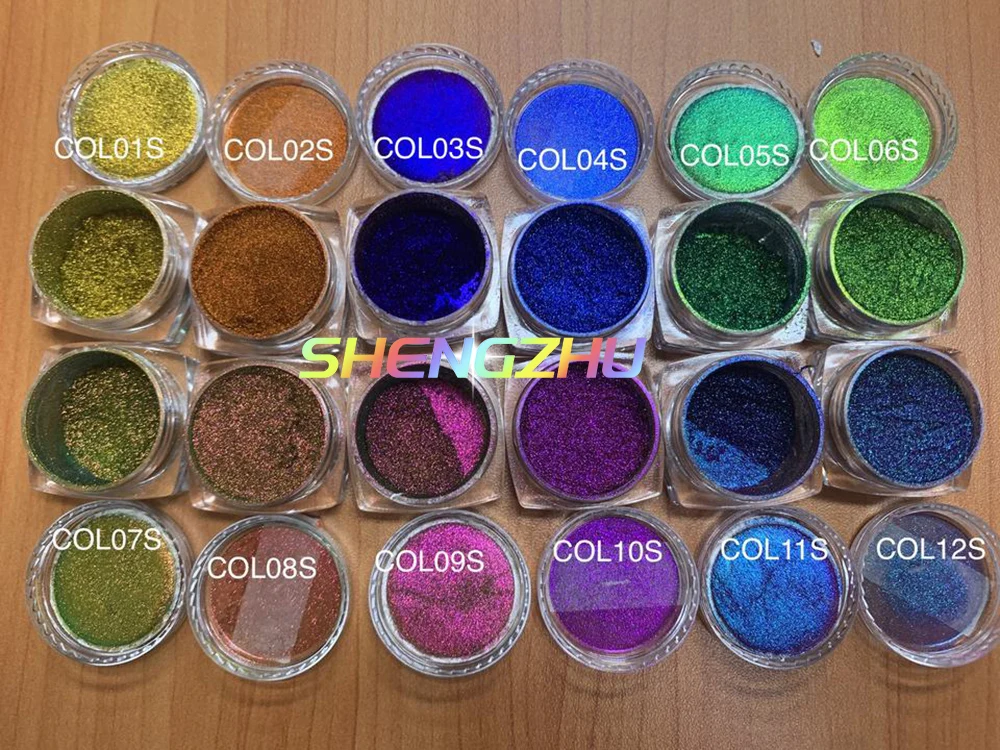 Super Shift Chameleon Pigment Magical Optical Variable Loose Glitter ...