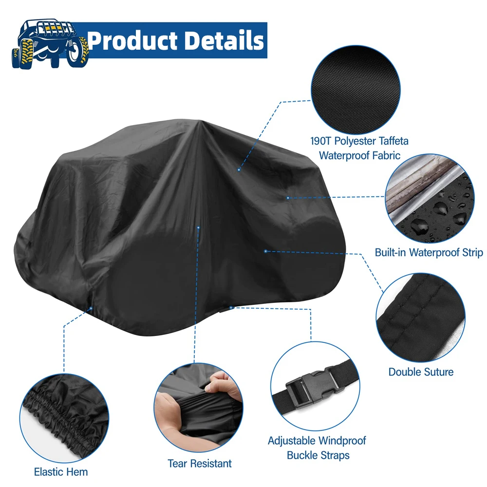BEELAND Customized Universal Outdoor Dustproof UTV ATV Cover Windproof ...