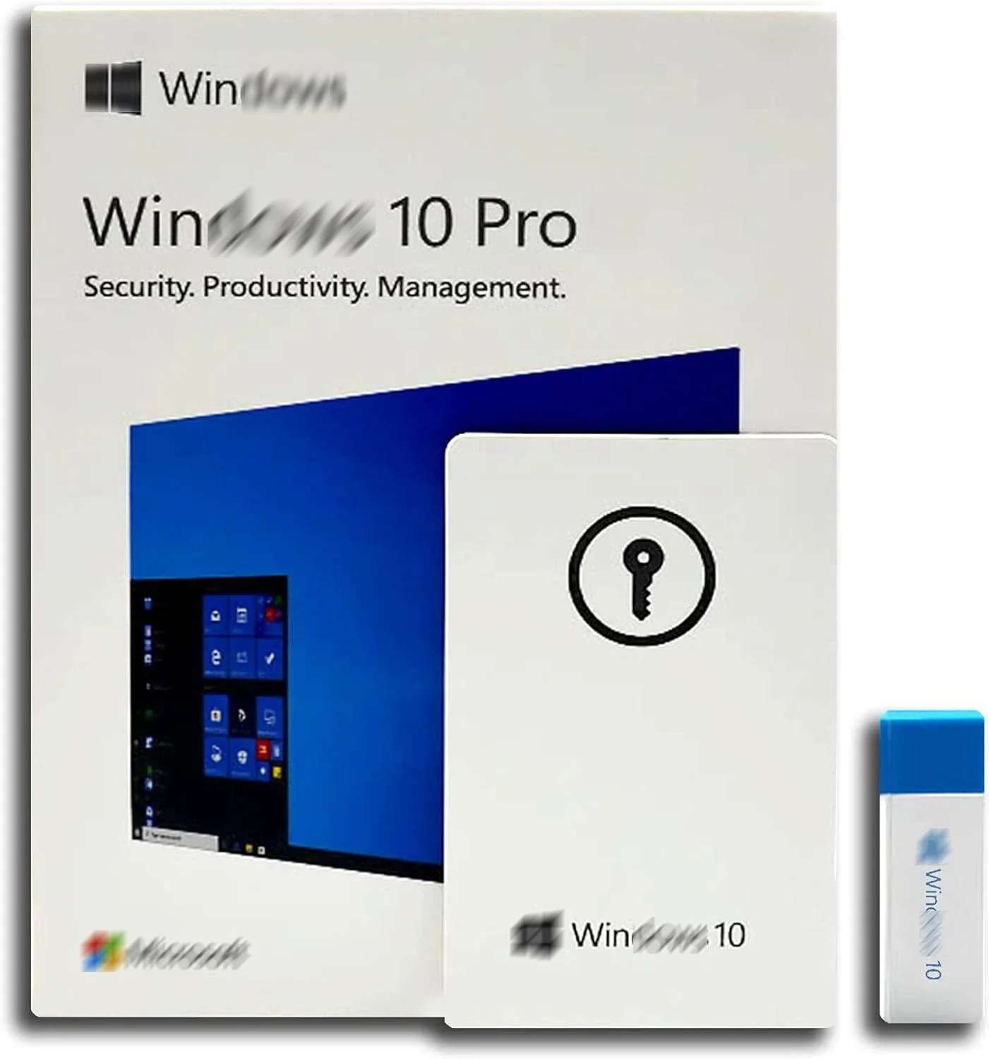 Win 10 Pro USB Box FPP 100% Online Activation Win 10 Professional Key ...