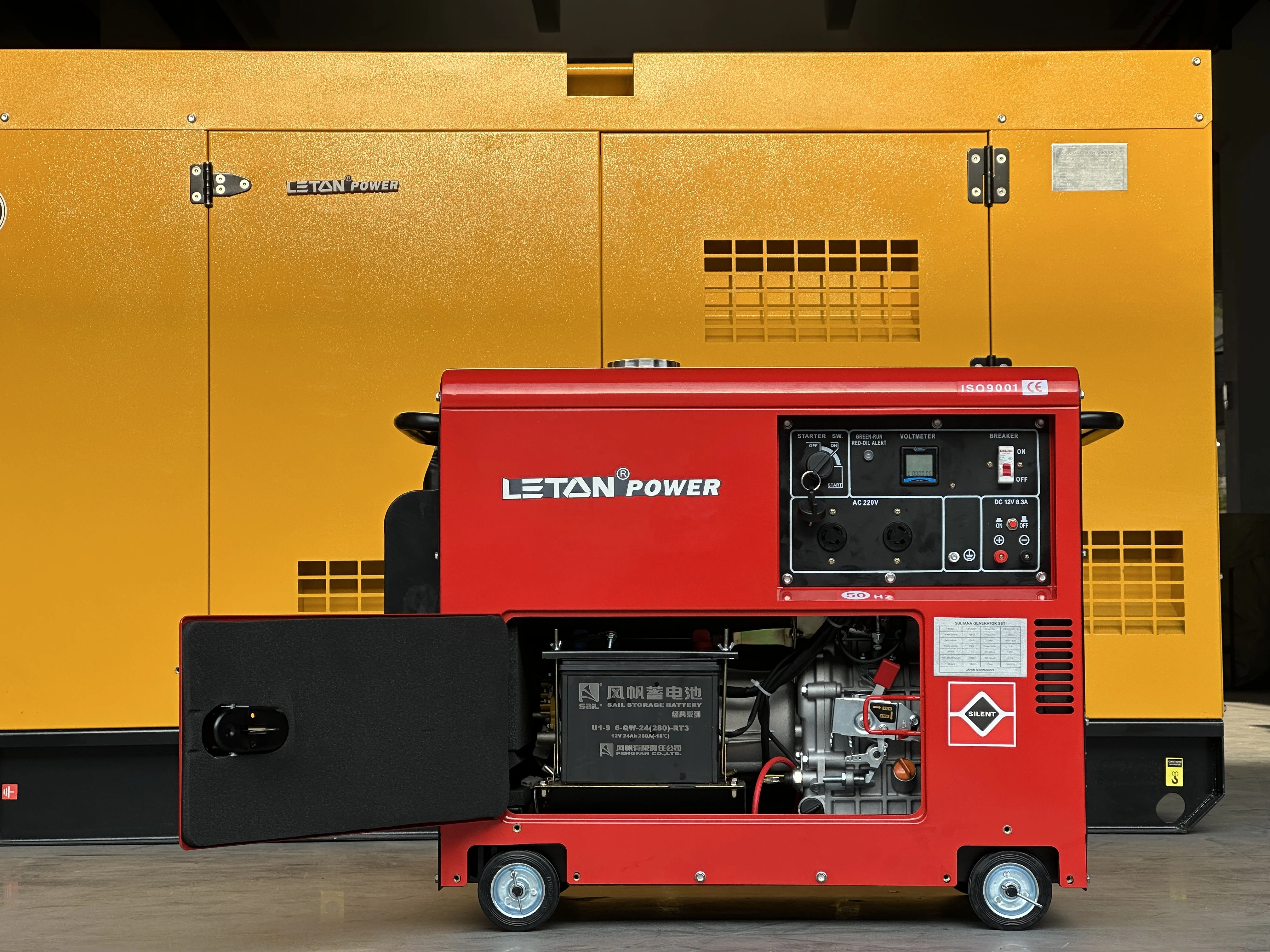 Leton Power 10kva Diesel Generator Super Silent 8kw Diesel Portable Low ...