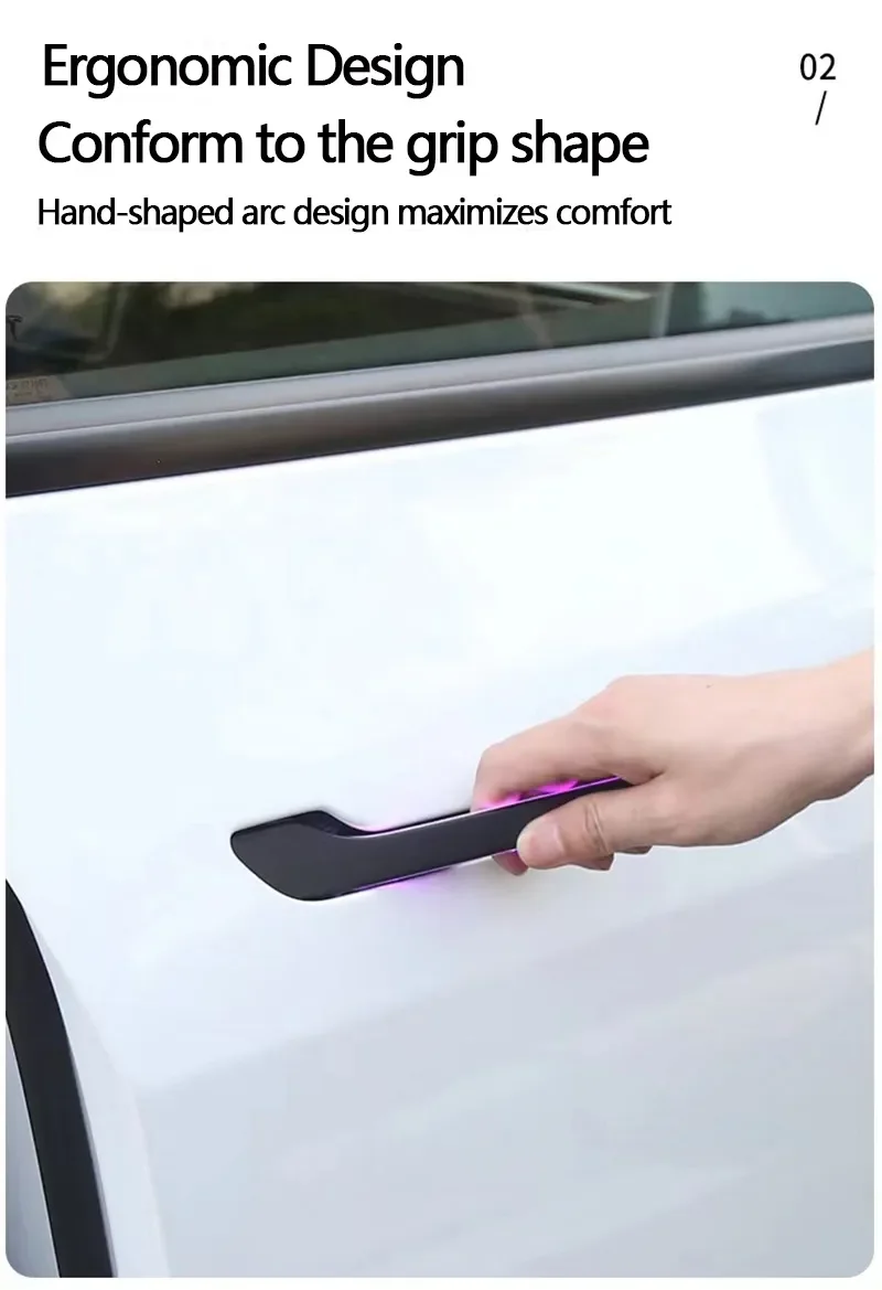 2023 Smart Electric Outside Handle With Led Light Automatic Door Handle ...