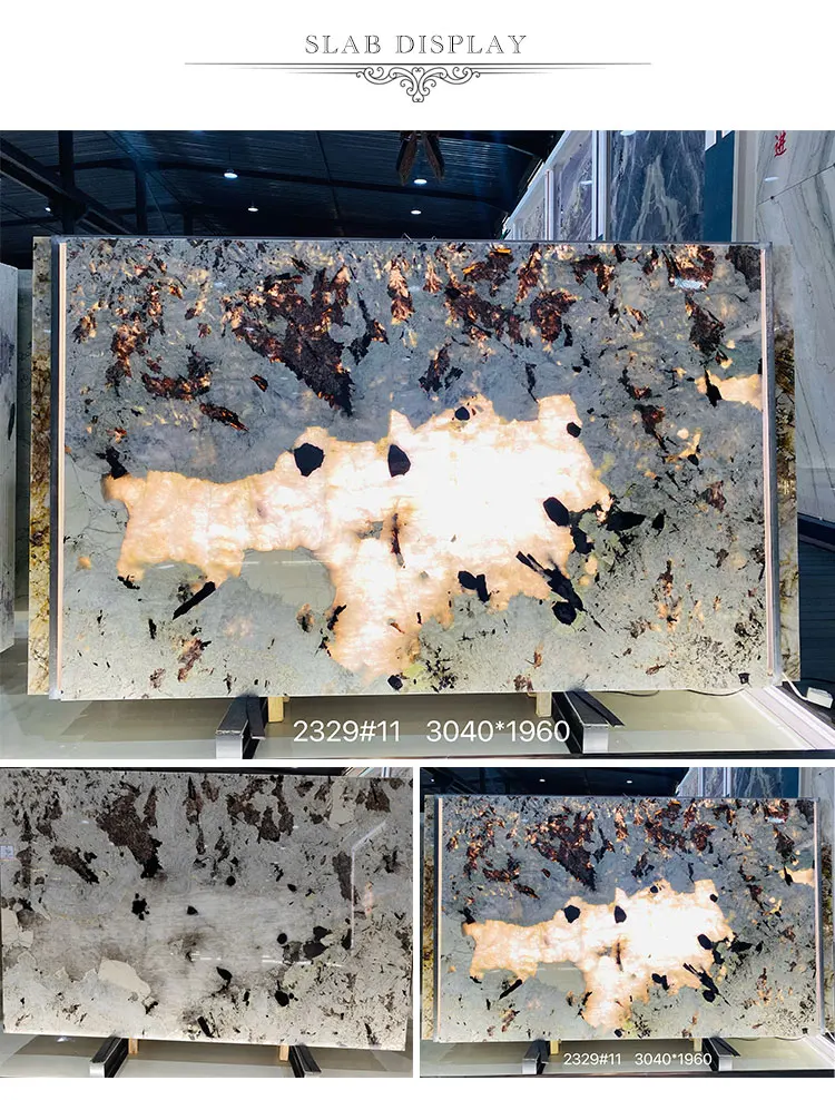 Luxury Pandora Marble Backlit Patagonia Home Decor Panel