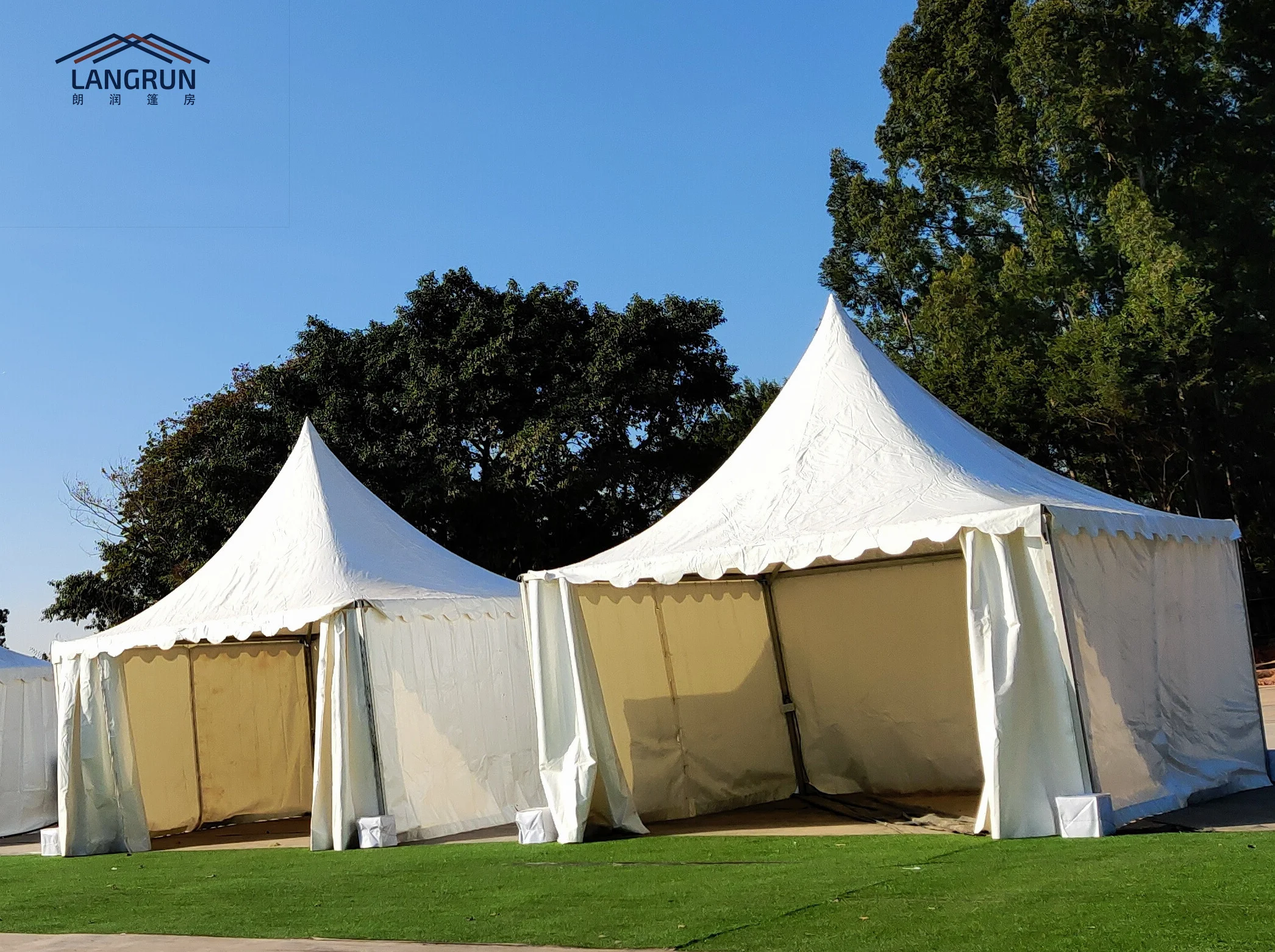 10x10m Outdoor Tent Special Shapes Hexagonal Octagonal Garden Gazebo ...