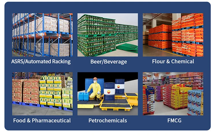 Interlocking Plastic Pallet System with Alignment Pins 1000x800mm ...