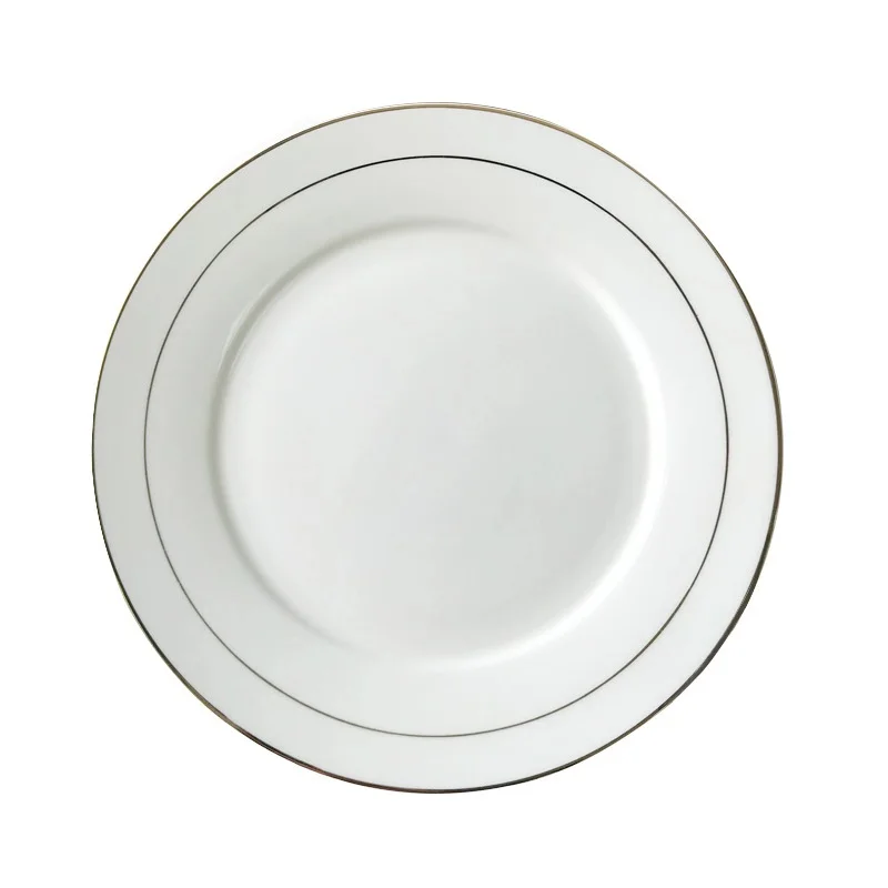 Wholesale Custom Gold Rim Ceramic Plates Ceramic Breakable Plates - Buy ...
