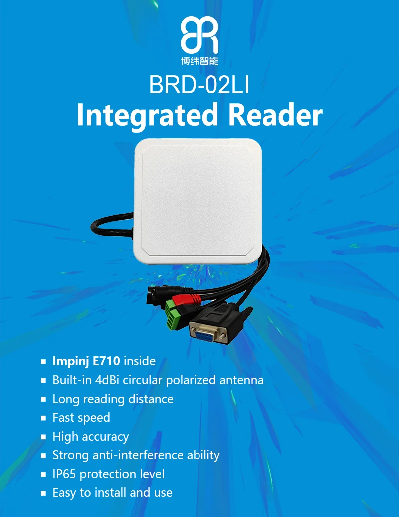 Integrated Rfid Reader, Impinj E710 Inside, 4dBic Circular Polarization ...