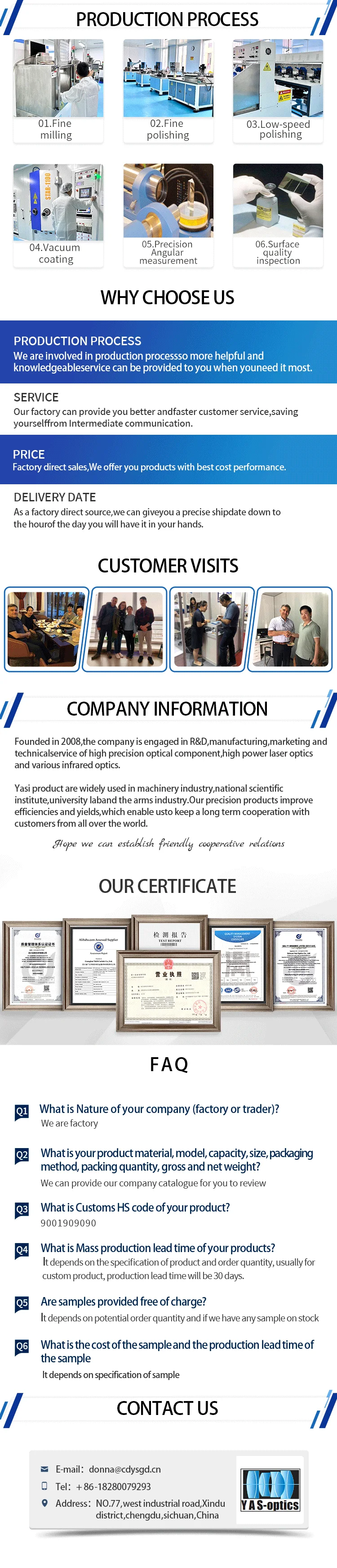 Customized Znse Conical Axicon Lenses for Infrared & CO2