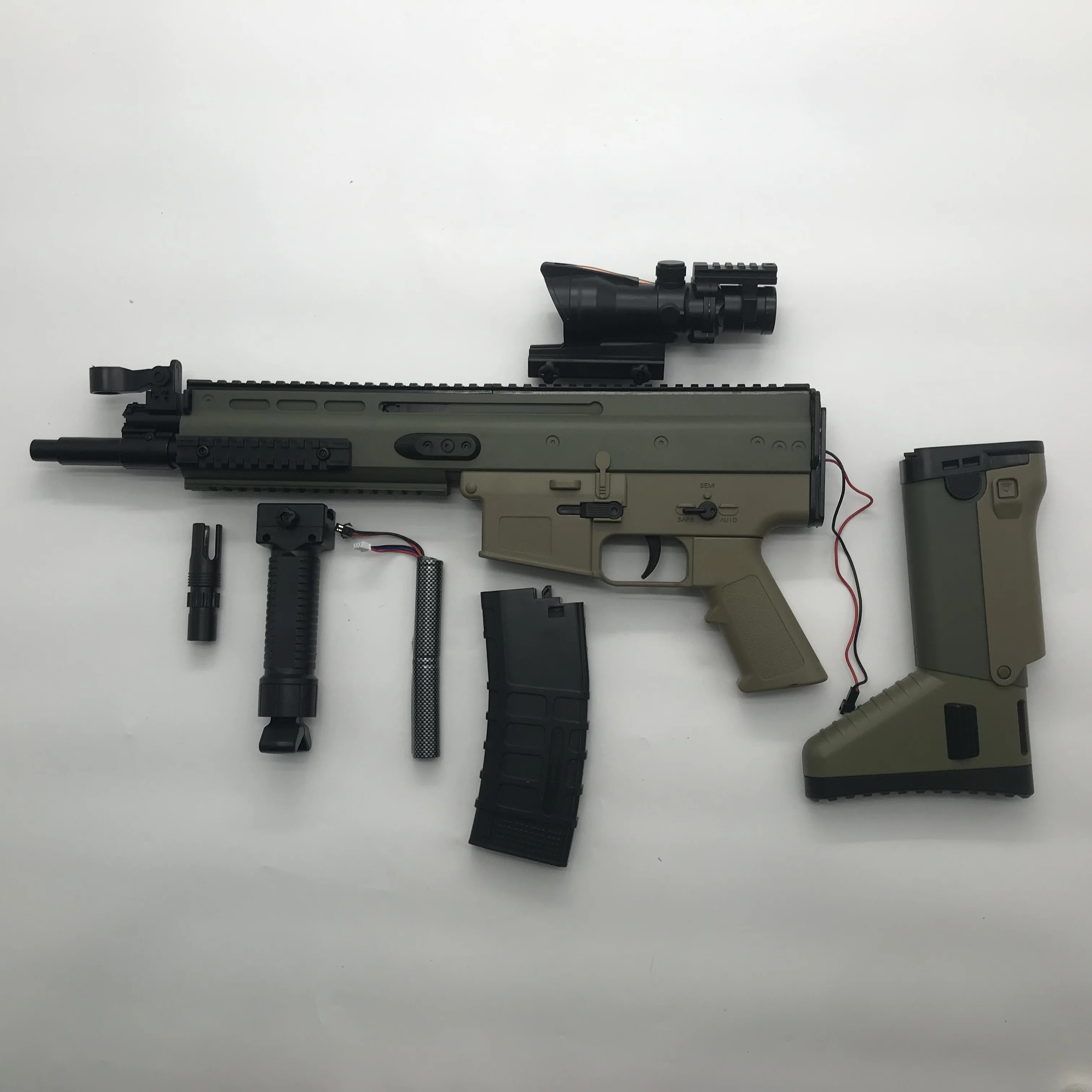 Scar Assault Rifle Electric Splatter Gel Ball Blaster With Water Beads ...