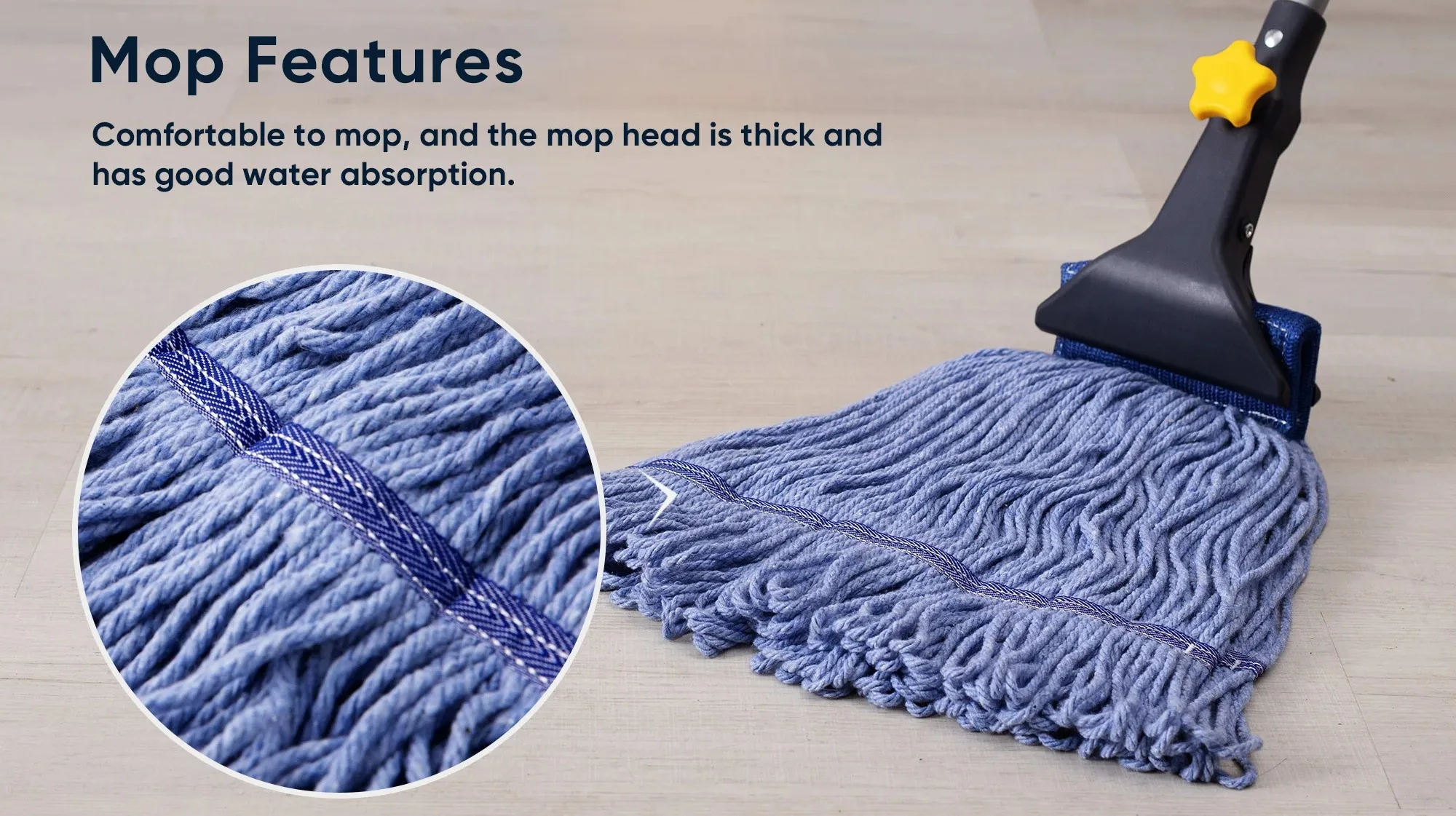 Looped-end String Wet Mop Heavy Duty Cotton Mop Commercial Industrial ...