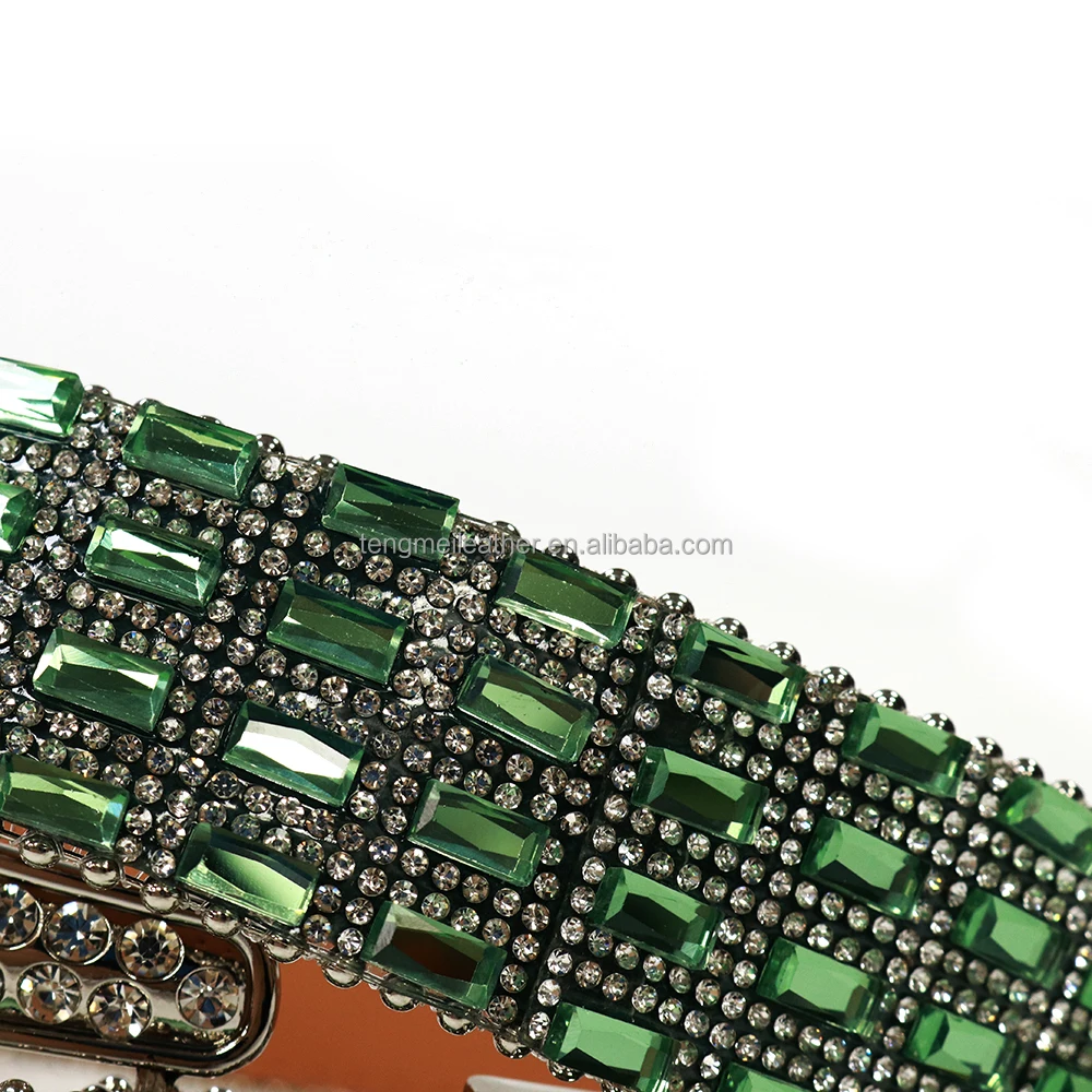 Western Cowgirl Bling Bling Rhinestone Chain Belt Fashion Leather ...