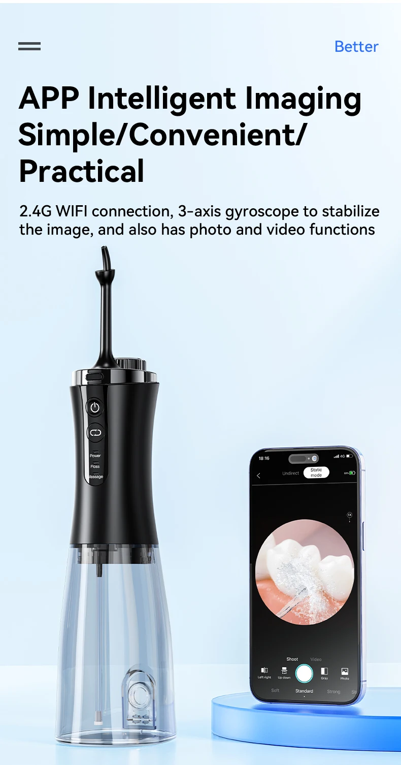 C2 Visual Portable Rechargeable Dental for Oral Irrigator USB Charged ...