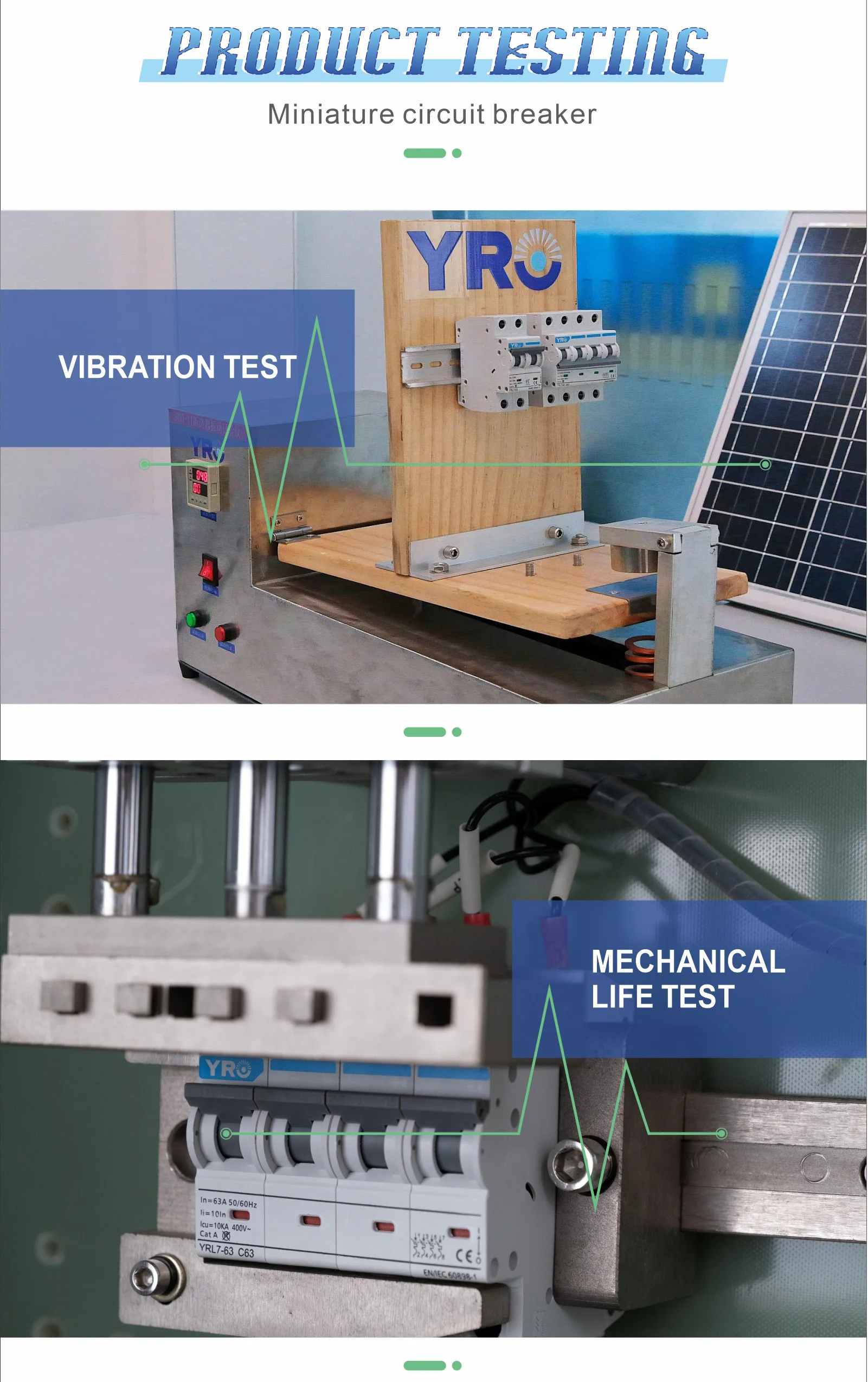 Triple Phase 3p Electrical Mcb Breaker To Protect 3 Phase Circuit 63a ...