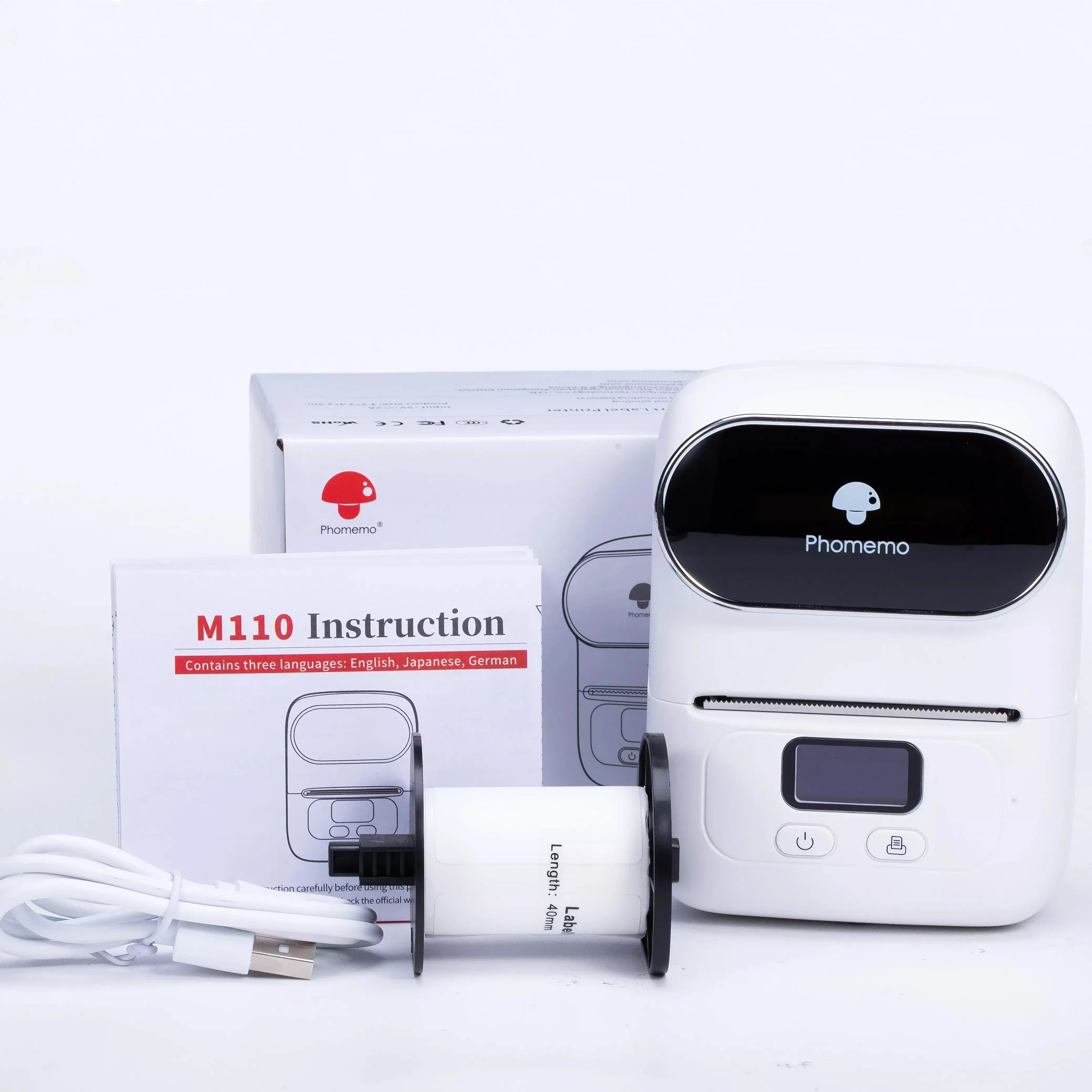 Phone Portable Printer Phomemo M110 Blue Tooth Thermal Sticker Machine ...