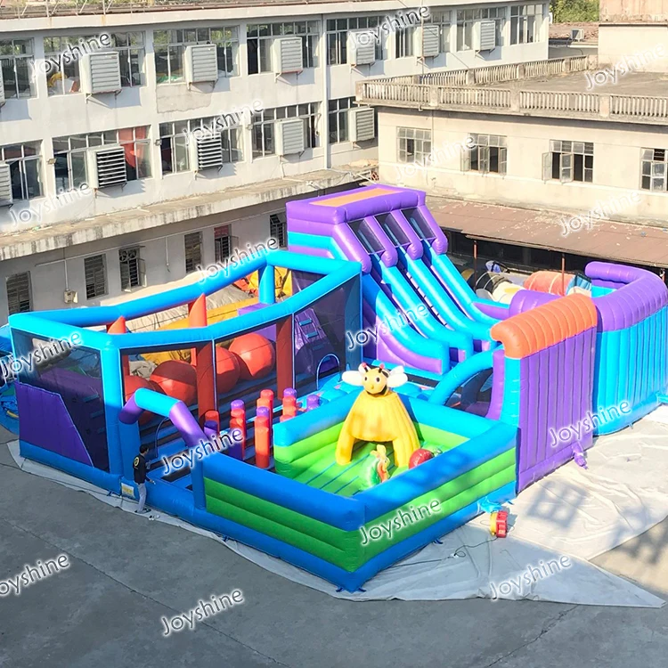Land Park Inflatable Obstacle Theme Park Games Large Inflatable Bouncer ...