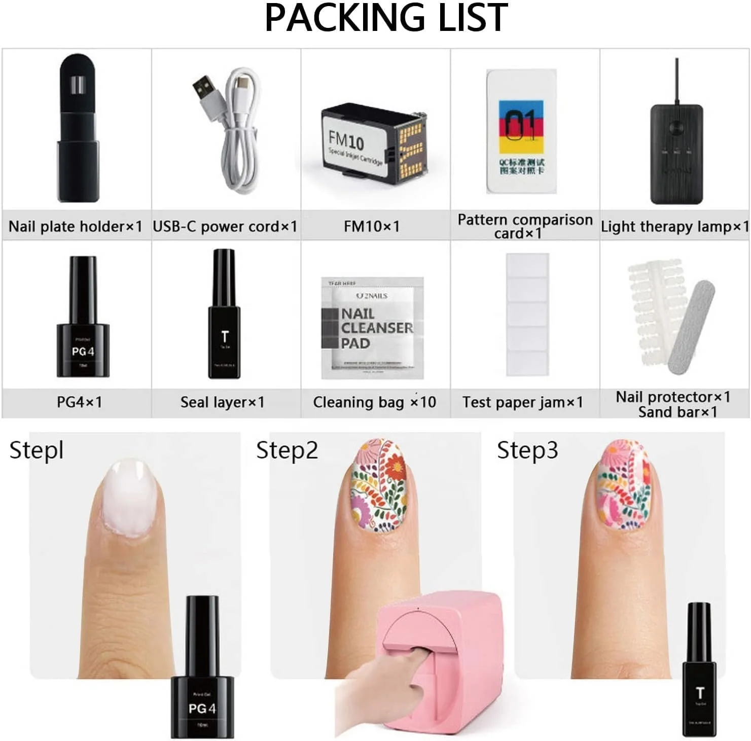 Smart Nail Printer Diy Polish Pattern Photo Personal Design Digital ...