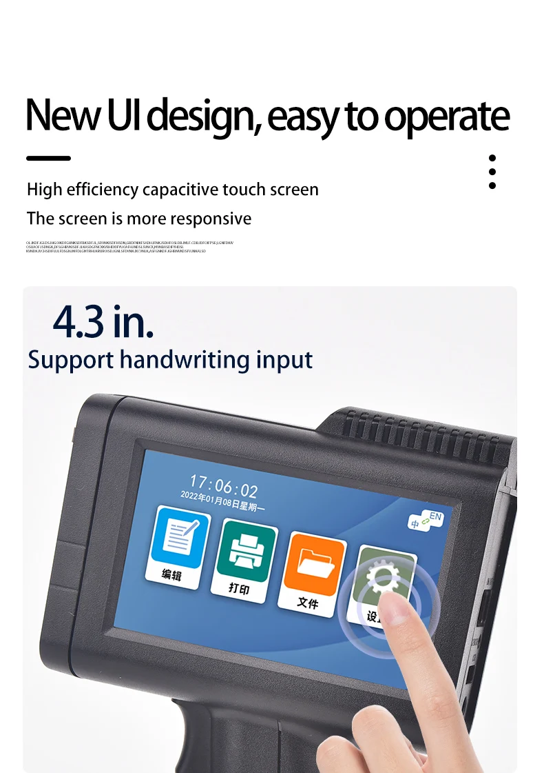 Handheld Inkjet Printer Coding Handjet QR Code Data Batch Printer Jet ...