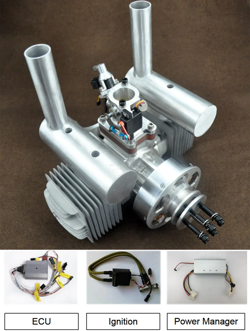DLA180 180cc EFI UAV Engine with Starter and Alternator