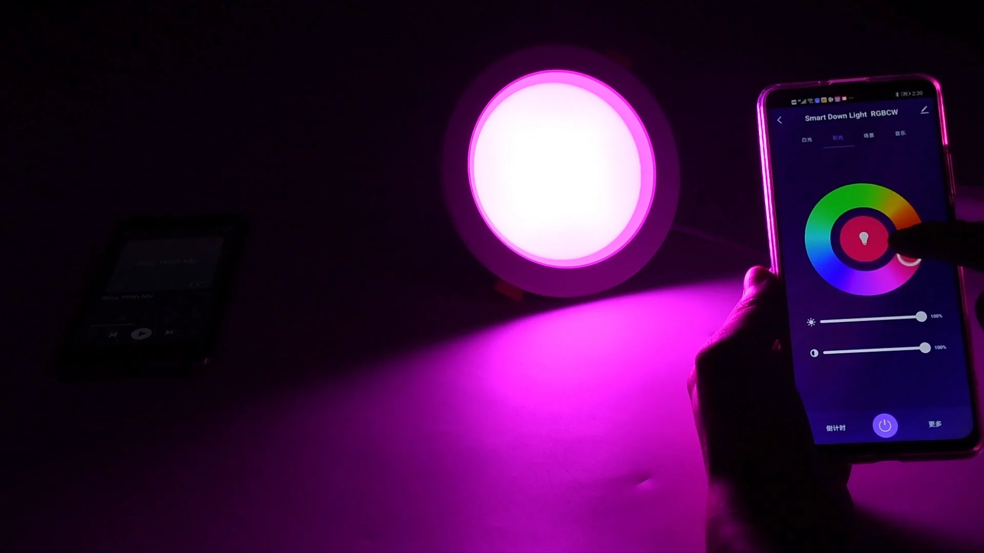 Surface Mounted Dimmable Rgb 7w 9w 12w Smart Wifi Tuya Remote Control ...