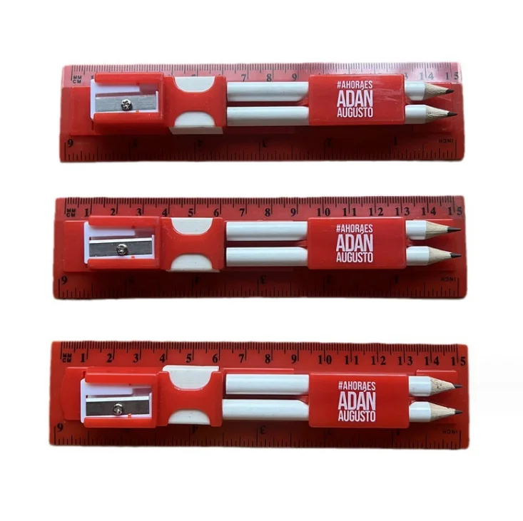 Wholesale Promotional Customized Logo 15cm Plastic Ruler And Pencil ...