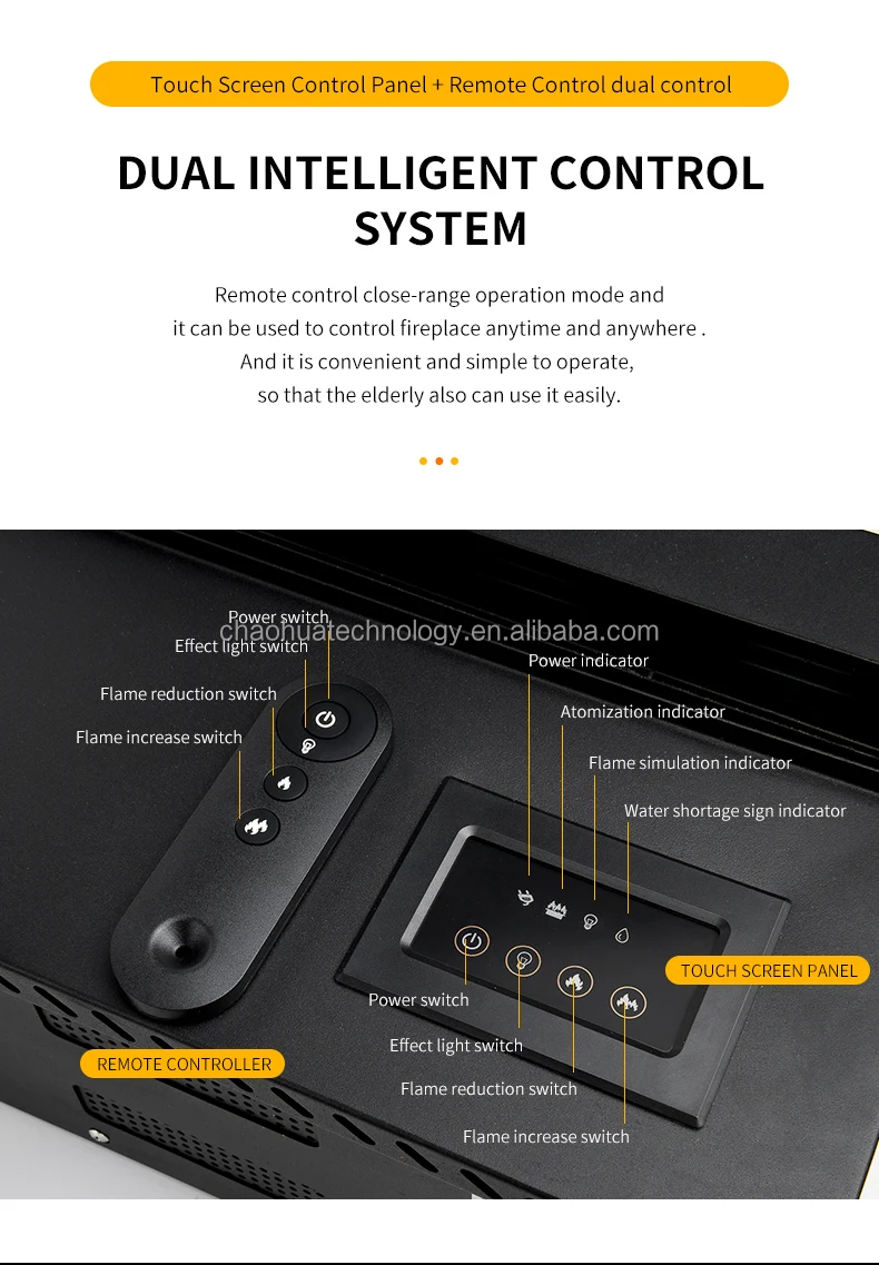 Support Customization 70/80/100/120cm Flame Water vapor Fireplace ...