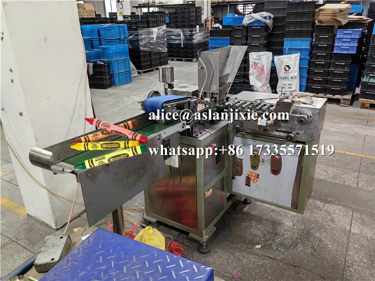 Electric Oil Pastels Paper Stick Packing Machine/ Wax Crayon Label ...
