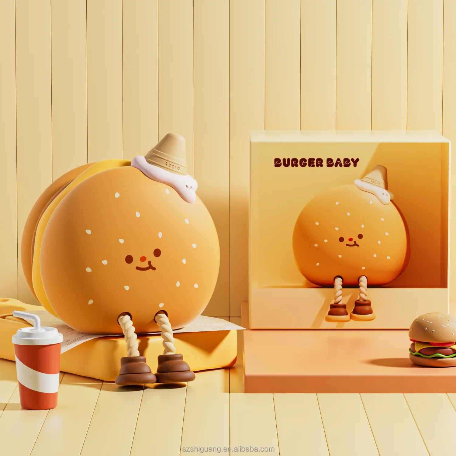 Alibaba.com: Cute bright burger silicone night light for kids, kawaii ...
