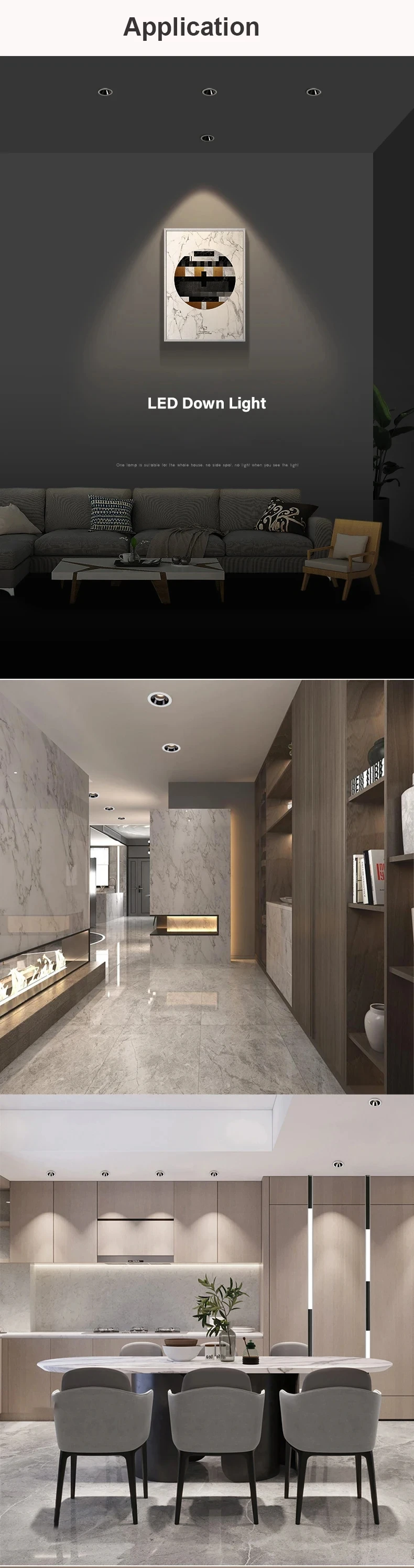 SEHON Led Smart Recessed Celling Downlight DC24V PWM Dimmable LED ...