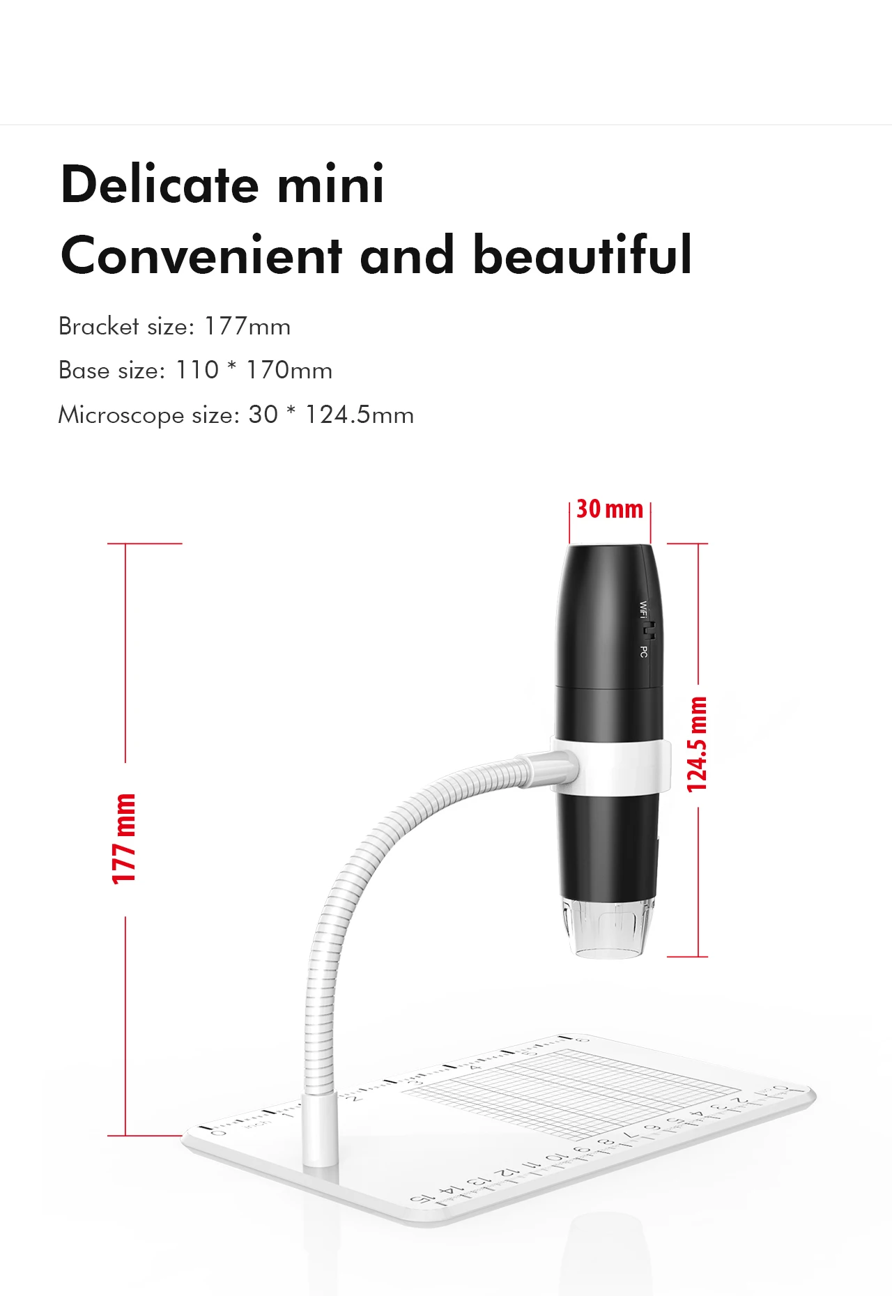 Anesok316 1000x Optical Microscope Hd 1080p Wifi Magnification ...