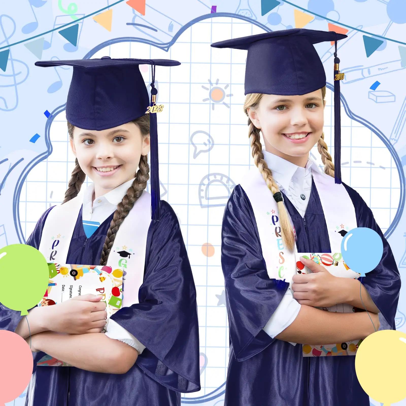 Wholesale Preschool Graduation Gowns & Caps with Stole