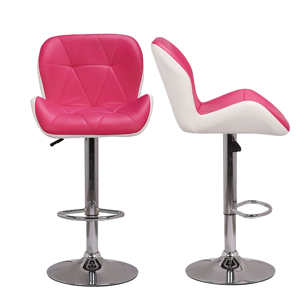 Custom Modern Bar Front Desk Bar Swivel Chair Leather Rotary Lift ...