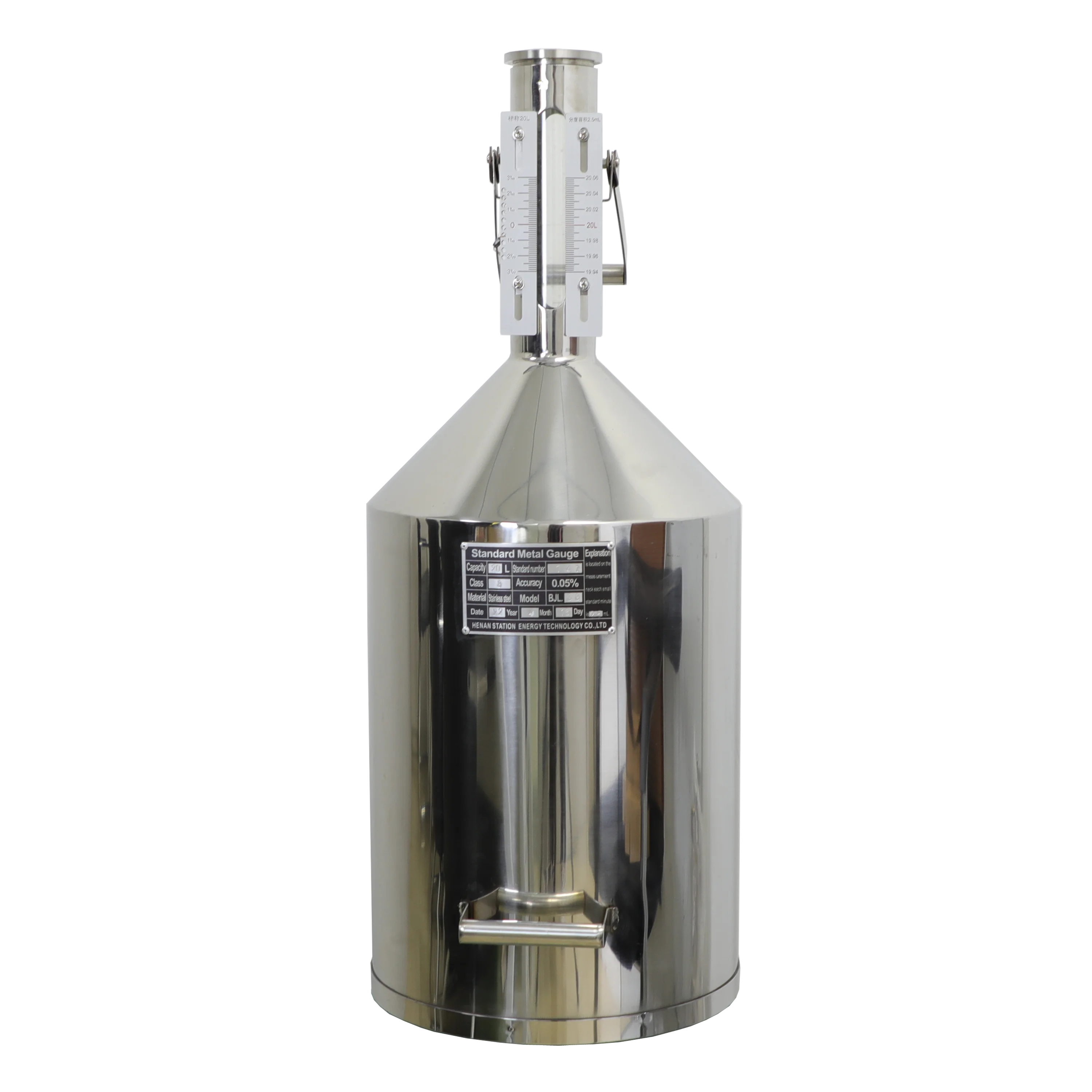 10L Stainless Steel Measuring Can Prover Tank - Station Test Instrument