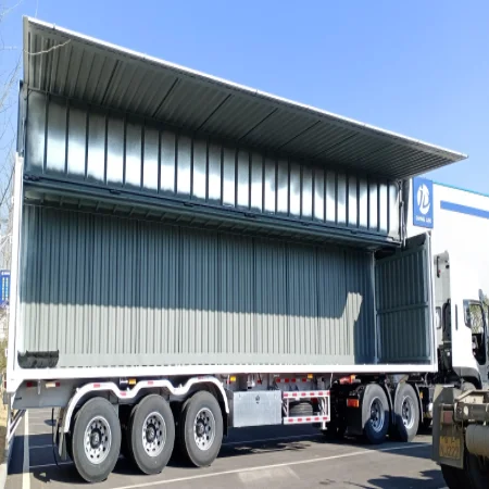 Alibaba.com: Customizable Flying Wing Truck Trailer with Doors Open on ...