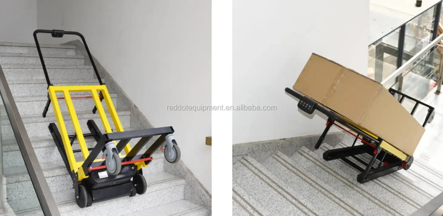 Trolley Dolly Stair Climber - Portable 4 Wheels Hand Cart