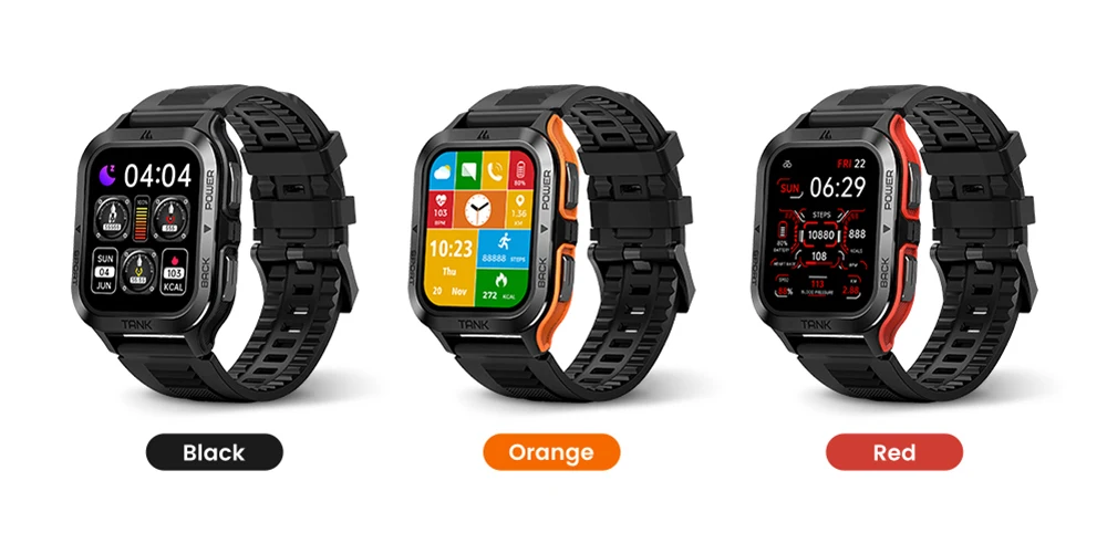 Kospet Tank M2 Smart Watch For Men Call Outdoor 1.85" Hd Screen Fitness ...