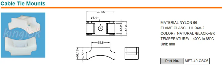 T50rft7 Ft7fir Tree Clip Mount Cable Blind Hole Mount Cable Ties Nylon ...