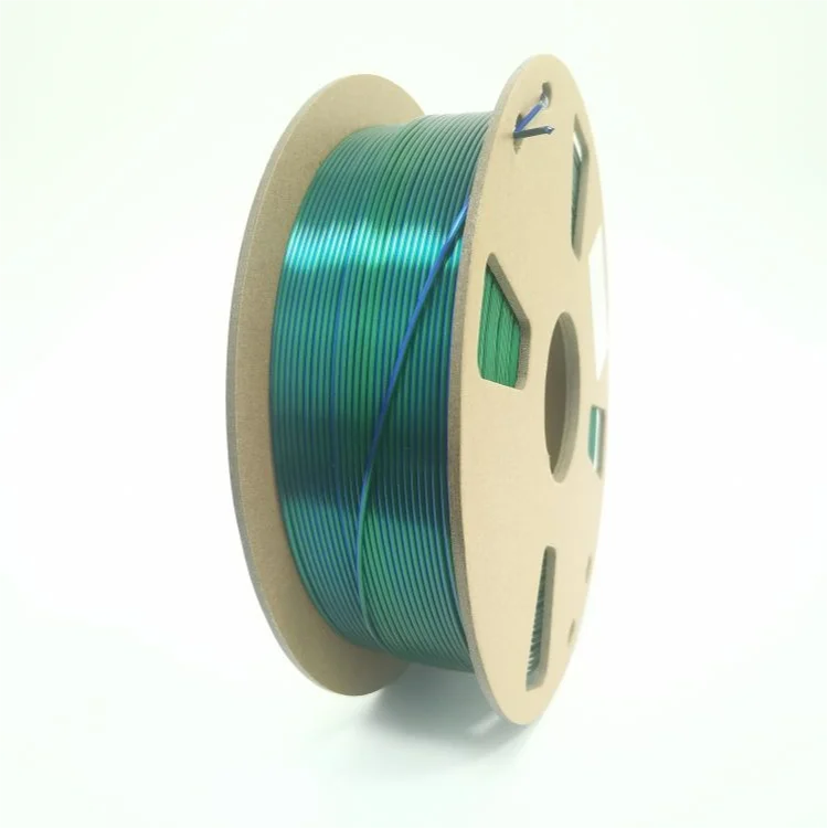 Light Blue-Light Green 3D Printed PLA Filament 1.75mm Two-Tone Silk ...