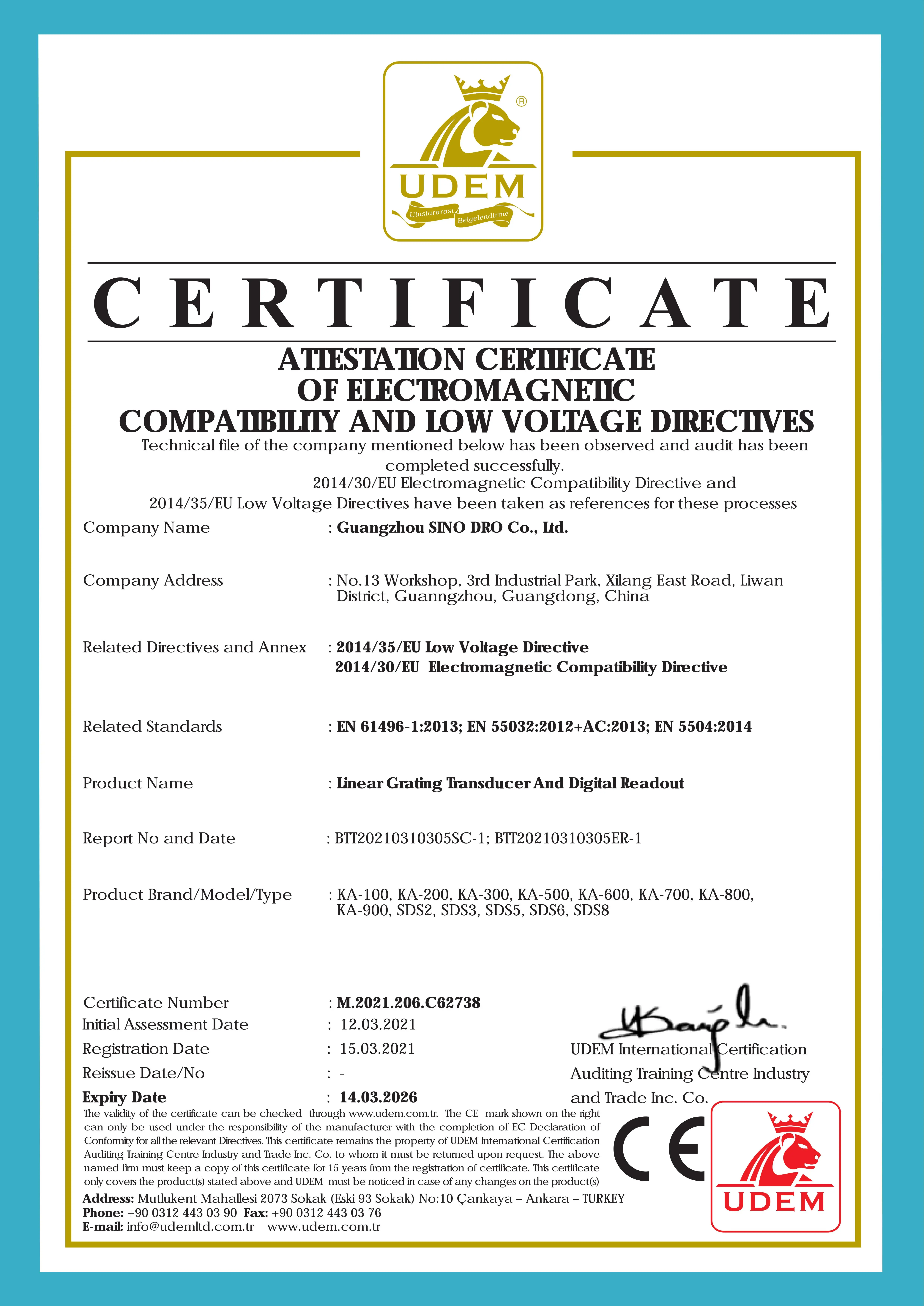 SINO KA300-520mm Linear Encoder Cover Digital Readout Glass Scale for ...